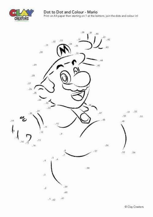 Dot to Dot – Mario – Thumb | Clay Creators